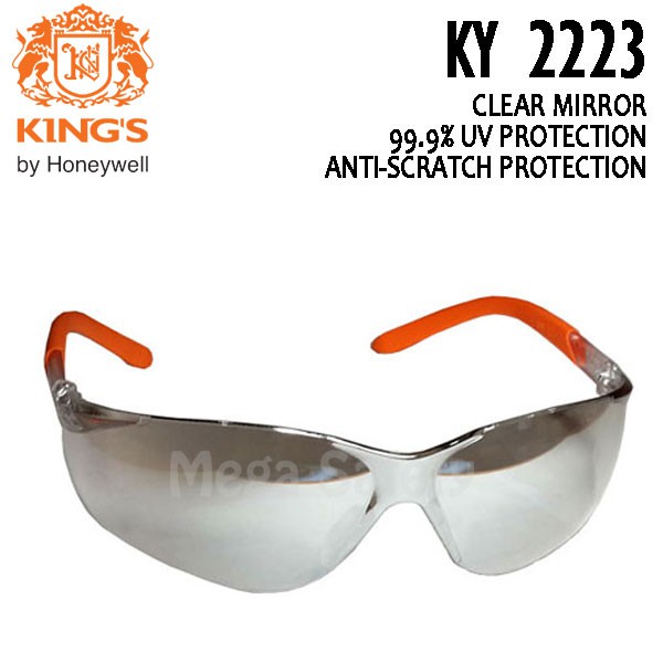 Jual King's KY 2223 Clear Mirror Googles Kacamata Safety | Shopee Indonesia