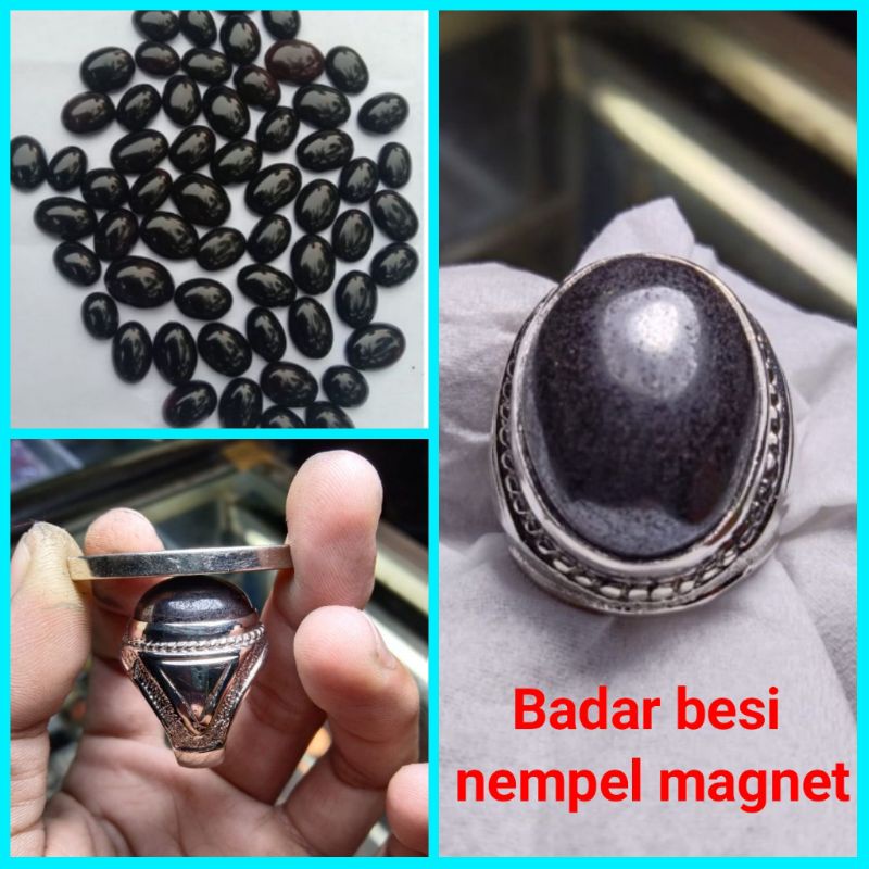 Jual Batu cincin akik badar besi nempel magnet | Shopee Indonesia