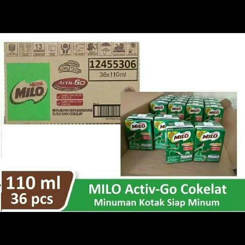 Jual Milo 110 ml Uht Dus karton | Shopee Indonesia