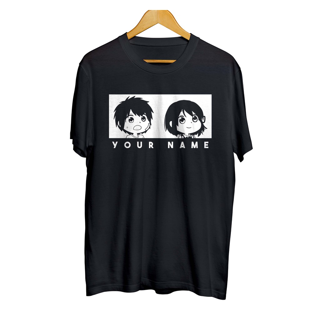 Jual Kaos distro anime TAKI MITSUHA COUPLE CHIBI - KIMI NO NAWA/YOUR ...