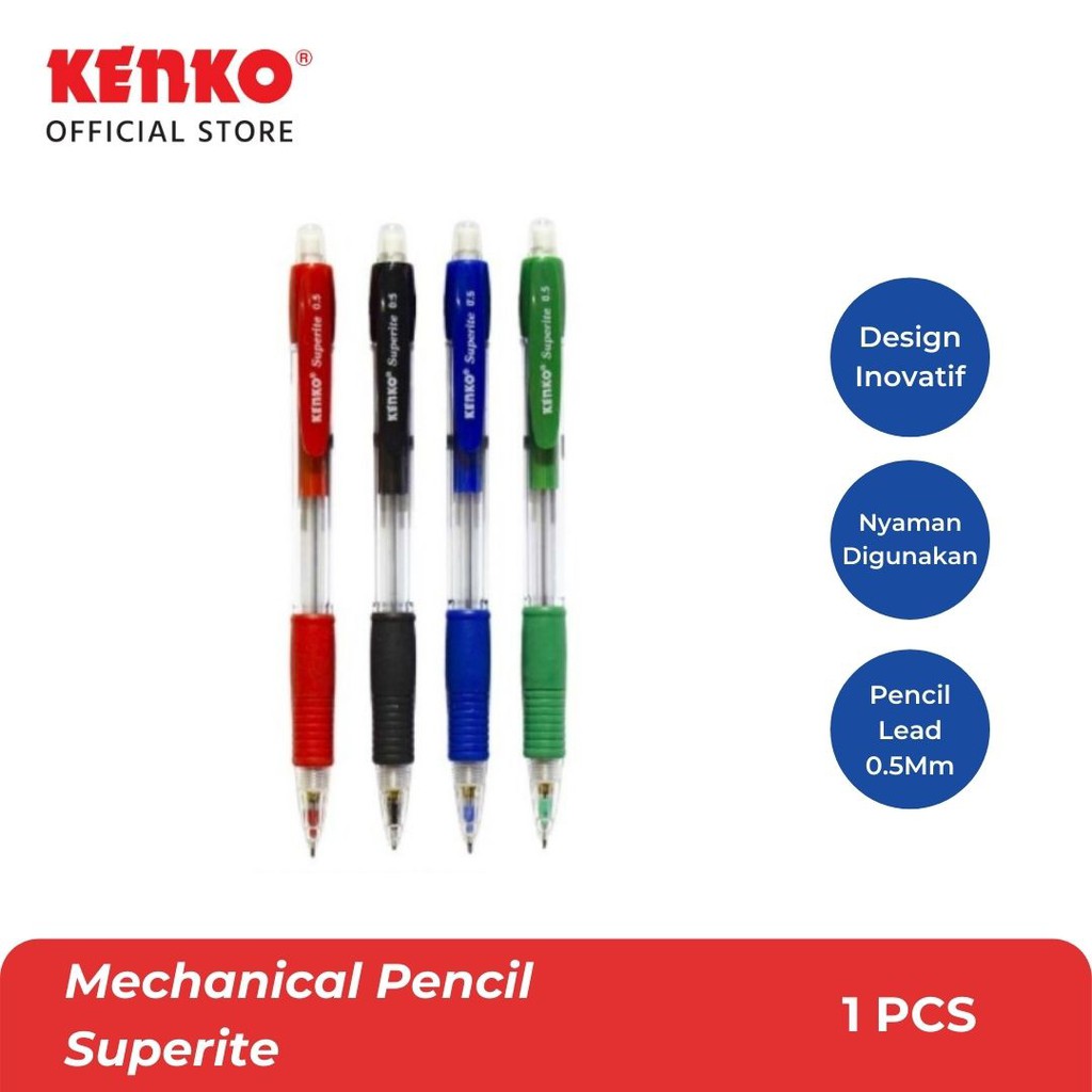 Jual KENKO MECHANICAL PENCIL/Pensil Mekanik MP-SUPERITE (0.5Mm)Random ...