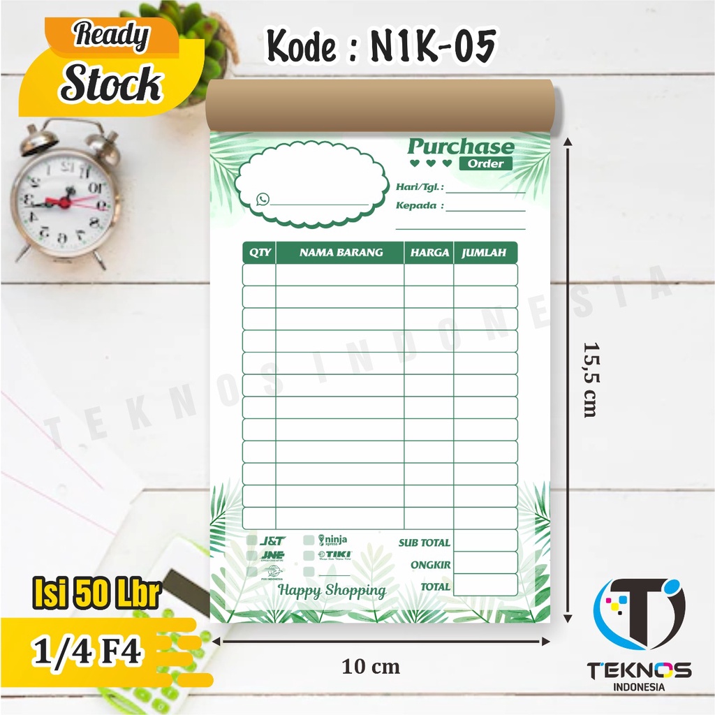 Jual NOTA OLSHOP MURAH ONLINE SHOP 1 PLY MOTIF BUNGA N1K-05 | Shopee Indonesia