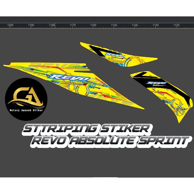 Jual Stiker Striping Revo Absolute Sprint Edition | Shopee Indonesia