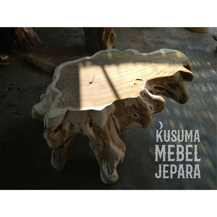 Jual Meja Tamu Akar Kayu Sonokeling Solid Alami (Panjang 90cm, Lebar ...