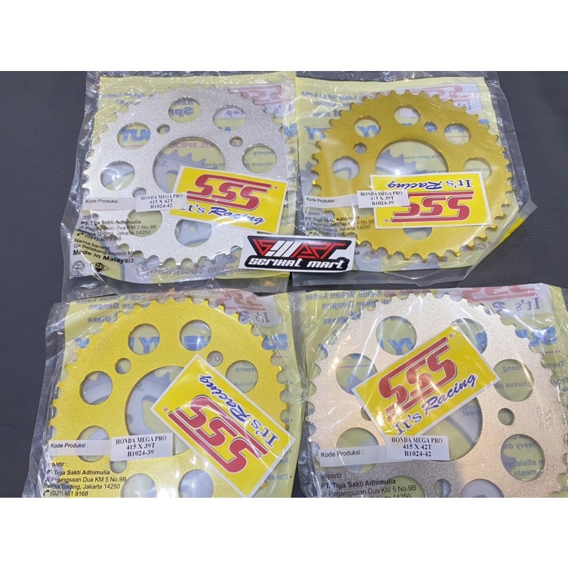 Jual GEAR SSS CB 150 R / GIR SSS CB 150 R 415X35/36/37/38/39/40 / GEAR SSS MEGAPRO NEW 415 ...