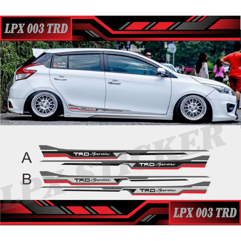 Jual Stiker Body Samping trd sportivo toyota yaris 2017-2020 | Shopee ...