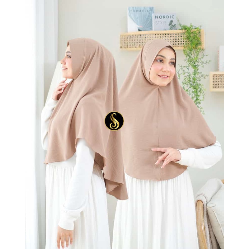 Jual Sabilla - Bergo Maryam Soft Pet Antem Non Tali Crinkle Air Flow Premium Hijab Instan ...