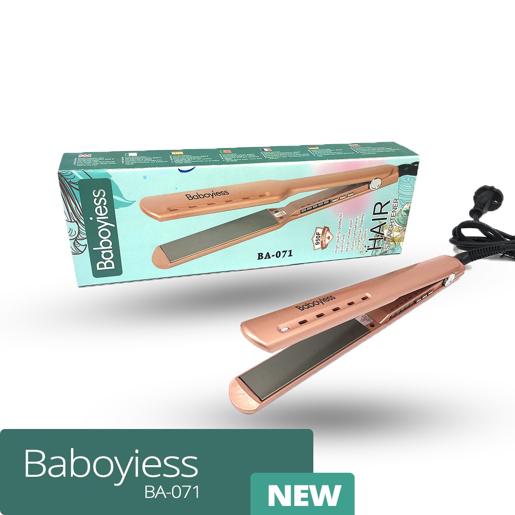 Jual Alat Catokan Pelurus Rambut Baboyiess Hair Straightener BA-071 950 - Rosegold | Shopee ...