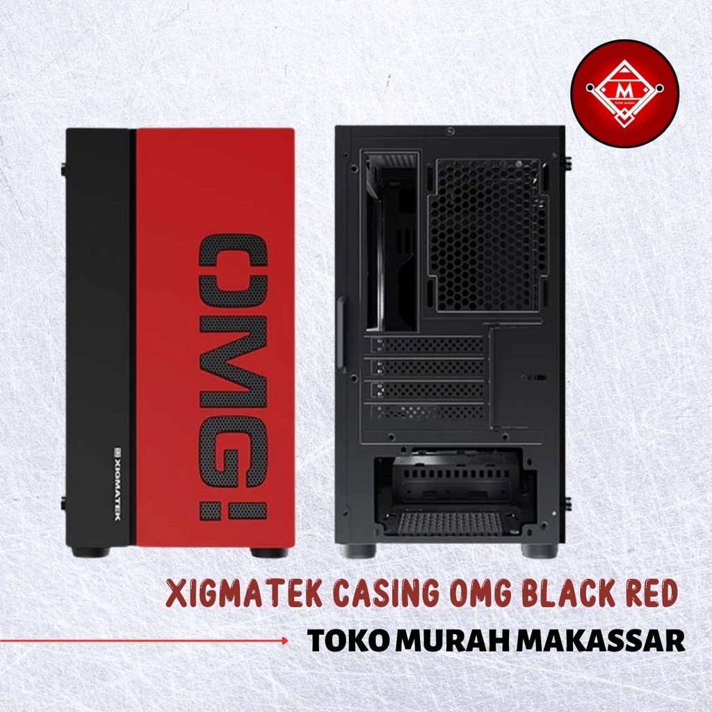 Jual CASING PC XIGMATEK CASING OMG BLACK RED / CASING GAMING XIGMATEK ...