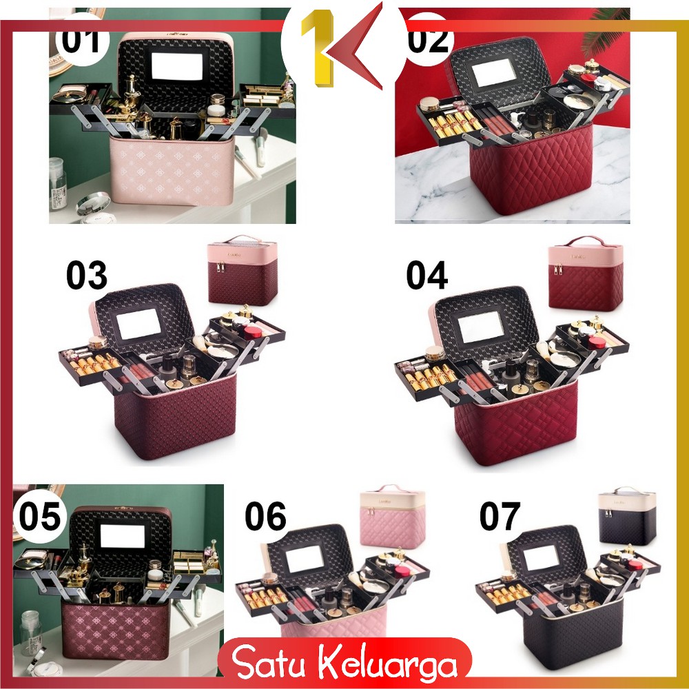 Jual SK-K1 BOX MAKE UP/Kotak Kosmetik/Beauty Case/Tas Kosmetik/Make Up ...