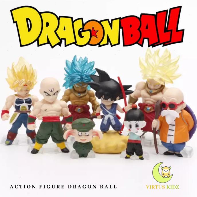 Jual Action Figure Dragon Ball Set 8 Pcs Goku Super Saiyan Chibi Kuririn Shopee Indonesia
