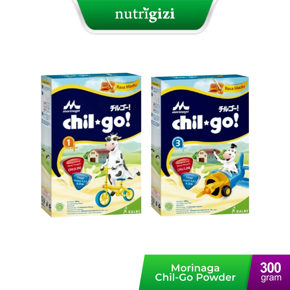 Jual Nutrigizi | Morinaga Chil-GO Powder 270 / 300 gram 1+ dan 3+ Susu ...