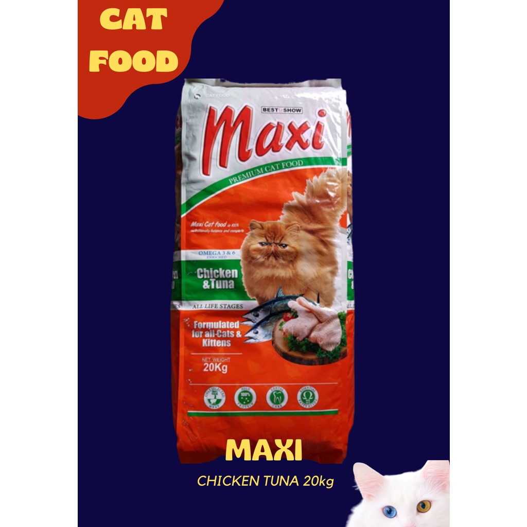 Jual Maxi Chicken Tuna 20kg Dry Food Makanan Kucing | Shopee Indonesia