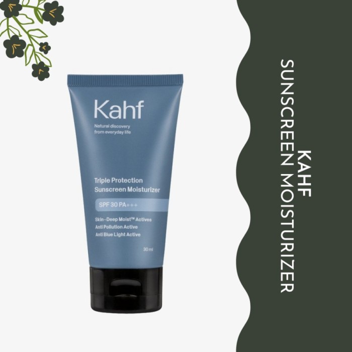 Jual KAHF TRIPLE PROTECTION SUNSCREEN MOISTURE 30 ml | Shopee Indonesia