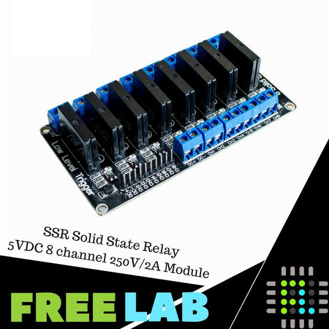 Jual ORIGINAL - SSR Solid State Relay Module 8 Channel 5V DC untuk ...