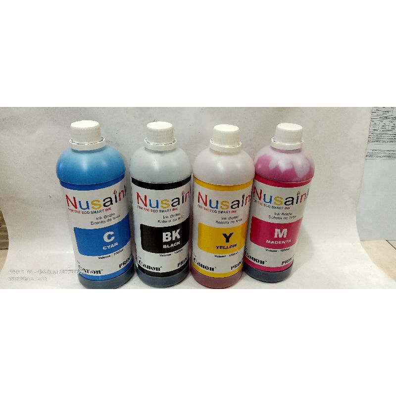 Jual Tinta Canon 1liter / Tinta dye Canon 1000ml / ink Canon | Shopee ...