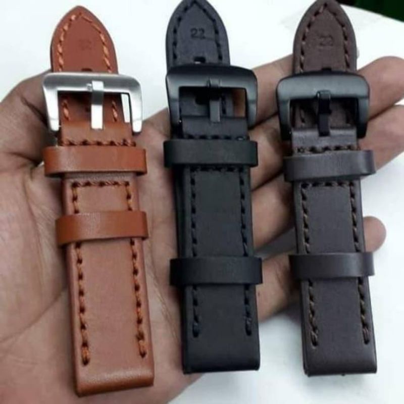 Jual TALI JAM KULIT/TALI J KULIT POLOS/TALI JAM Time King TERBARU Strap ...