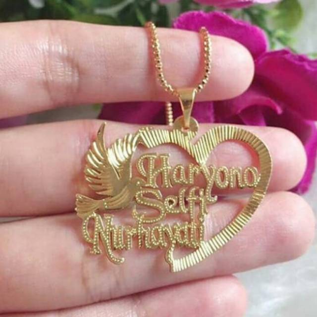 Jual Liontin Nama Love Merpati | Shopee Indonesia