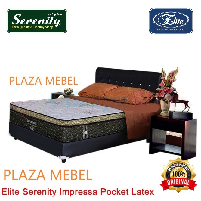 Jual SET Kasur Spring Bed ELITE Serenity Impressa POCKET LATEX ...