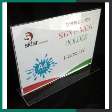 Jual Tempat Brosur Akrilik/Acrylic A4 Landscape | Shopee Indonesia