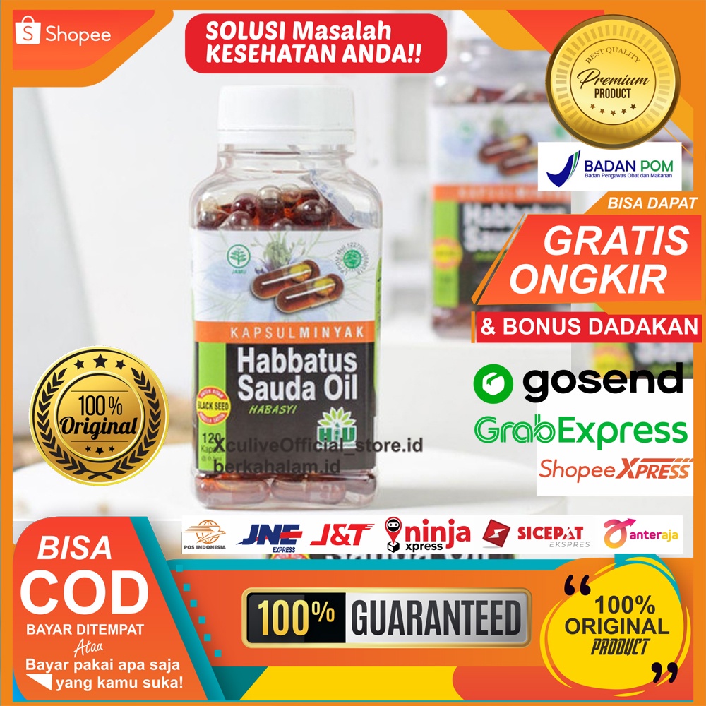 Jual Habbats Oil[asli]120 Kapsul HIU|HIU Habbat oil|Kapsul Minyak ...
