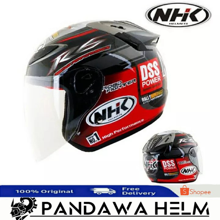 Jual Helm Nhk R6 motif DSS merah Original NHK R6 | Shopee Indonesia