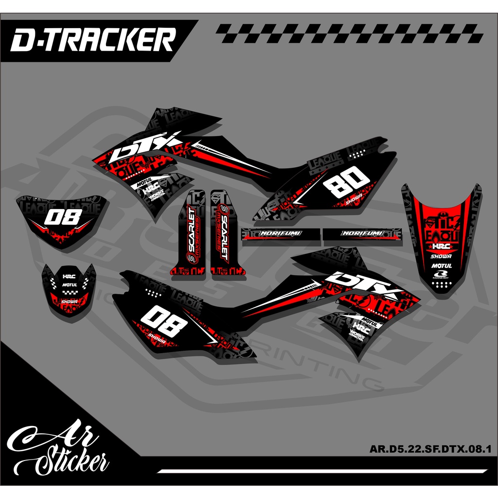 Jual Decal D-tracker Hologram Pelangi, Chrome - Decal Stiker Full body ...