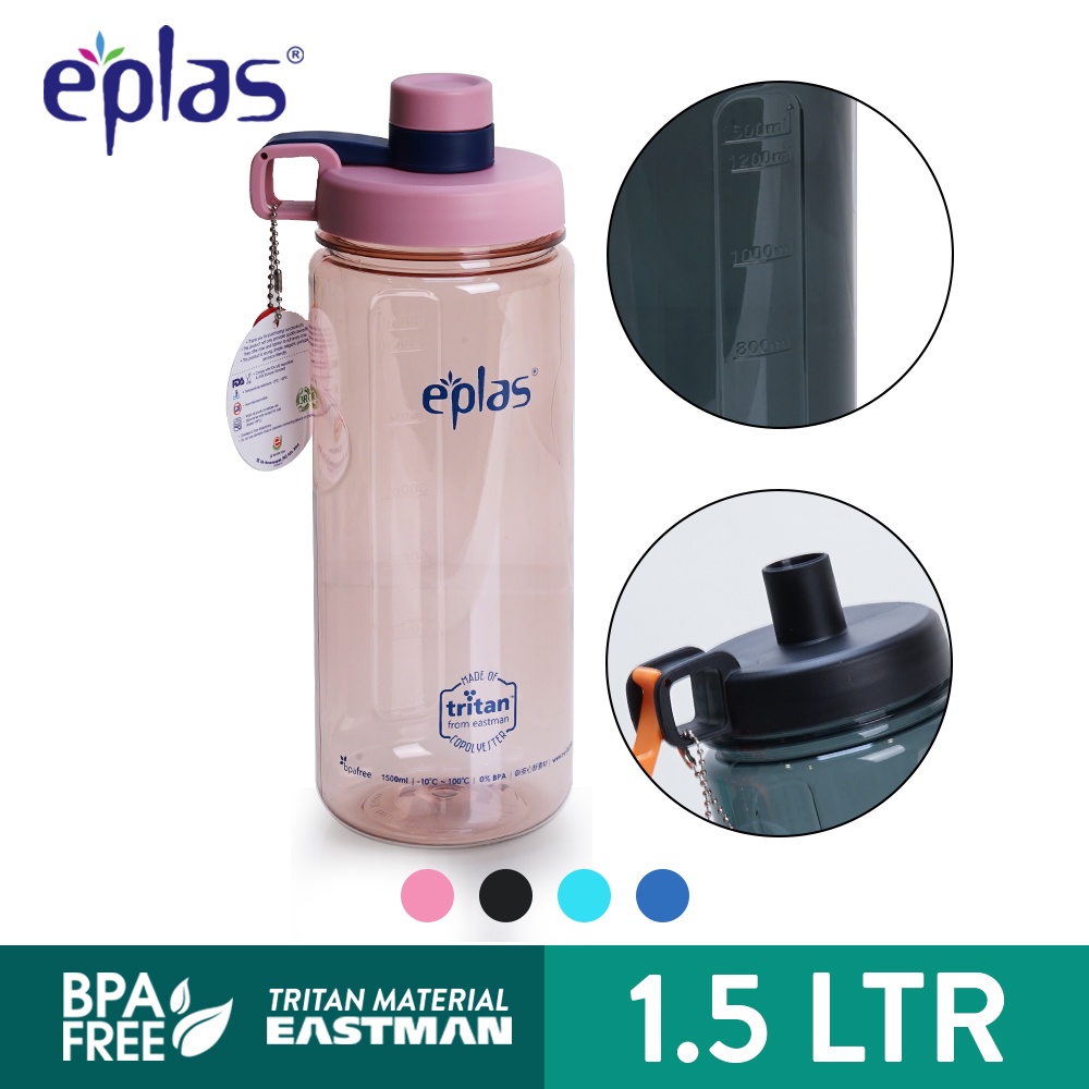 Jual Botol Minum EPLAS Big Water Bottle (1500ml), Water Tumbler, Botol ...