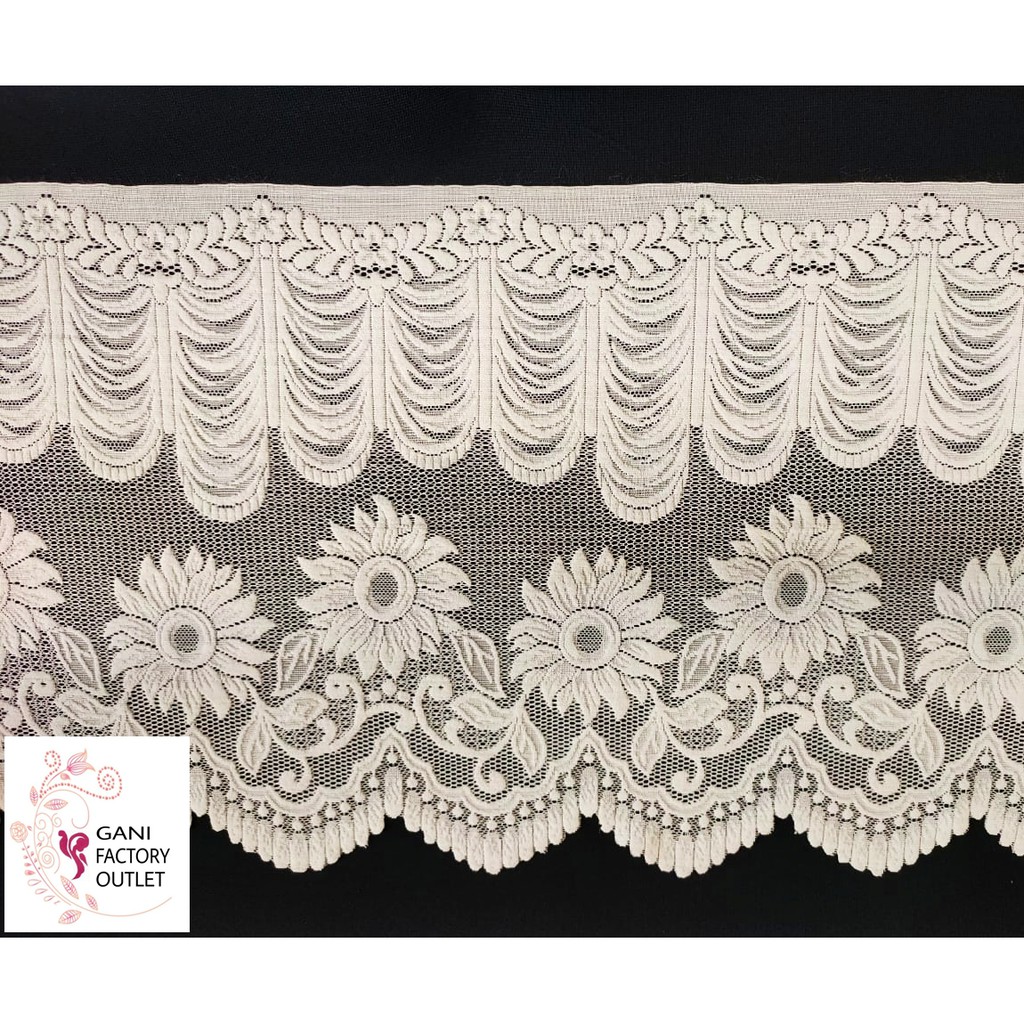 Jual Poni Vitrage Poni Pinggiran Meja Prasmanan T 50 cm Bahan Kain ...