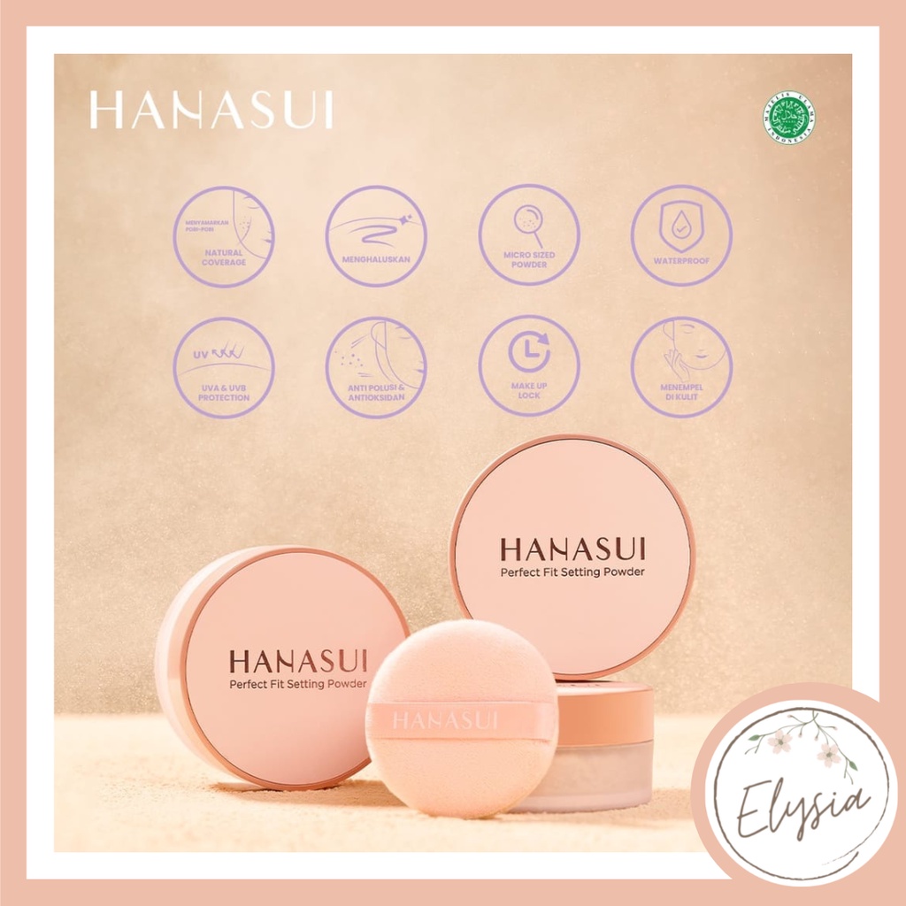 Jual Hanasui Perfect Fit Setting Powder/ Bedak Wajah | Shopee Indonesia