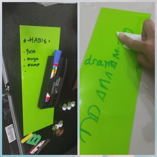 Jual papan planner jadwal sticky note memo tulis tempel magnet lembar ...