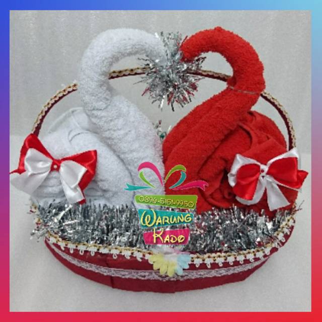 Jual HANTARAN HANDUK COUPLE BENTUK LOVE MERAH PUTIH | Shopee Indonesia