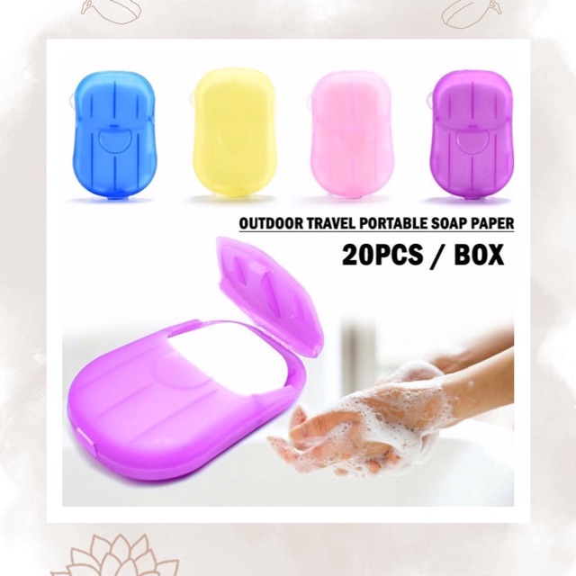Jual SOAP PAPER / SABUN KERTAS TRAVELLING HANDSHOAP | Shopee Indonesia
