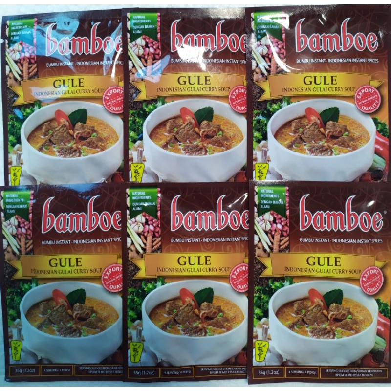 Jual BAMBOE GULE BUMBU BAMBOE BUMBU INSTANT KHAS NUSANTARA 35G | Shopee ...