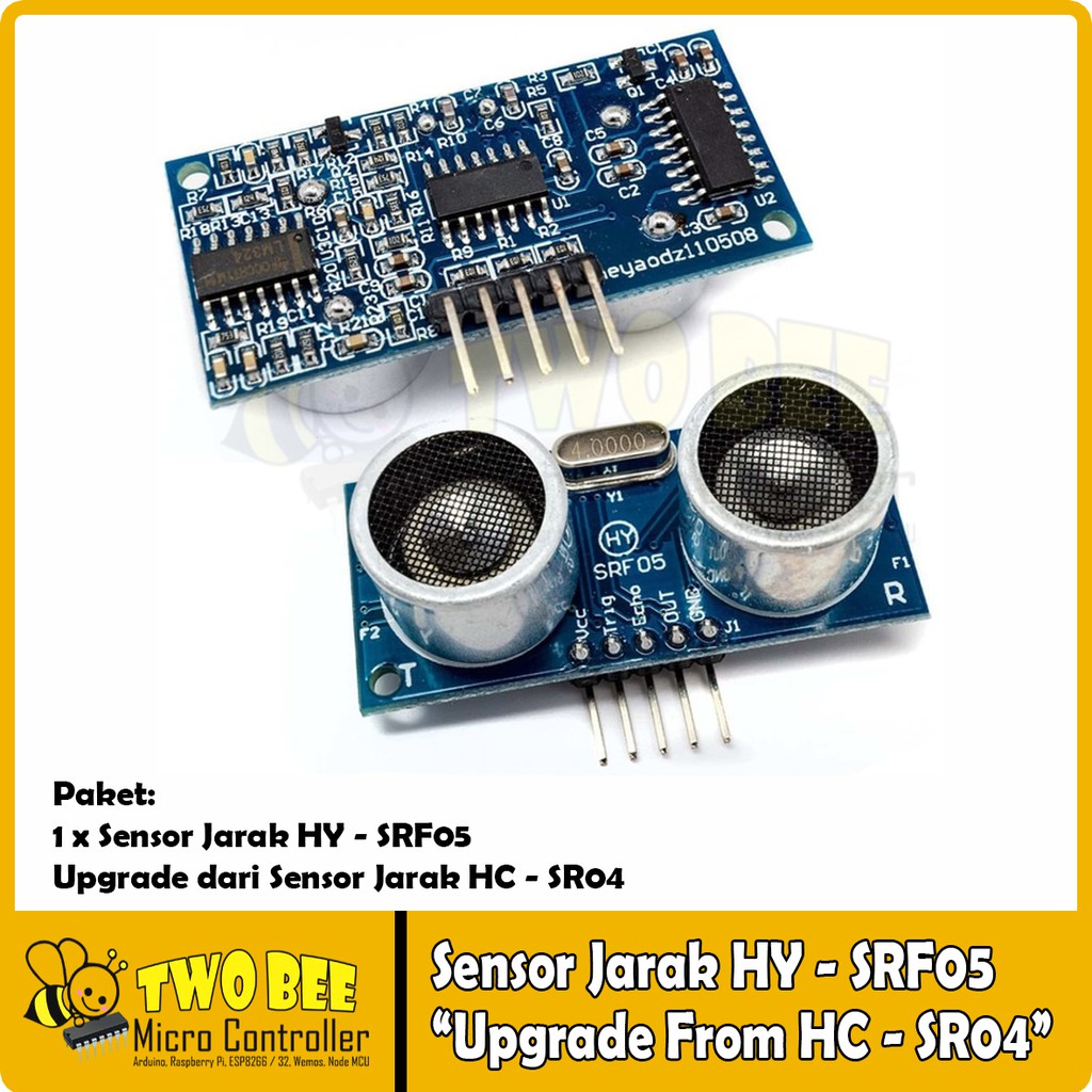 Jual Sensor Pendeteksi Jarak HY-SRF05 - Upgrade Dari Ultrasonik HC SR ...