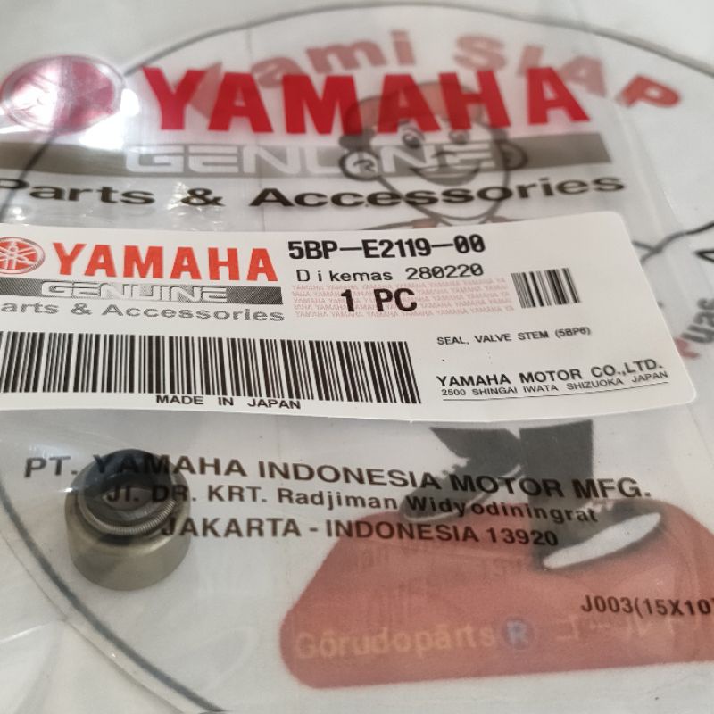 Jual 5BP-E2119-00 Seal sil klep seal Valve stem Scorpio old Scorpio Z ori YGP | Shopee Indonesia