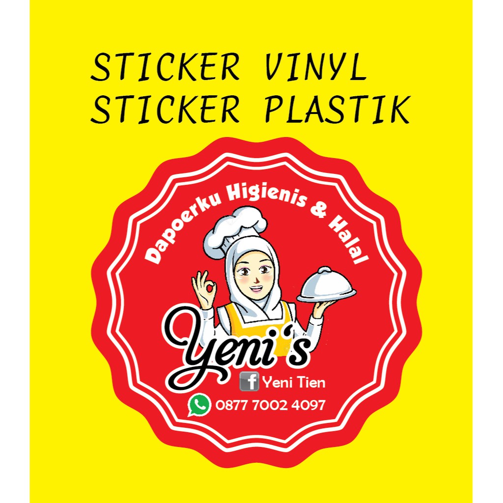 Jual Stiker plastik/Stiker Vinyl / sticker / stiker label / sticker ...