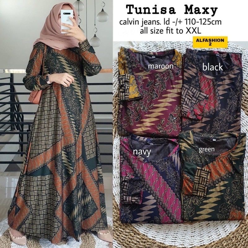 Jual MUFASH - Gamis Jumbo Calvin Jeans Ori Solo Terbaru Tunisa maxy ...