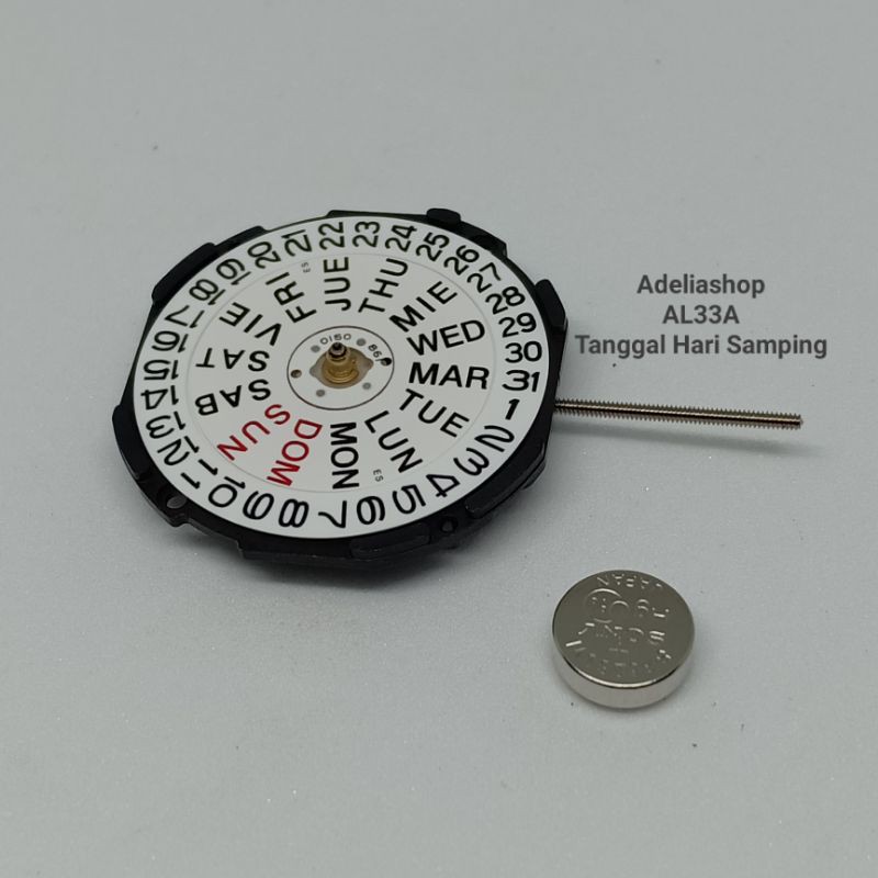 Jual Mesin jam tangan S.Epson AL33A/AX33 Tanggal Hari Samping | Shopee Indonesia