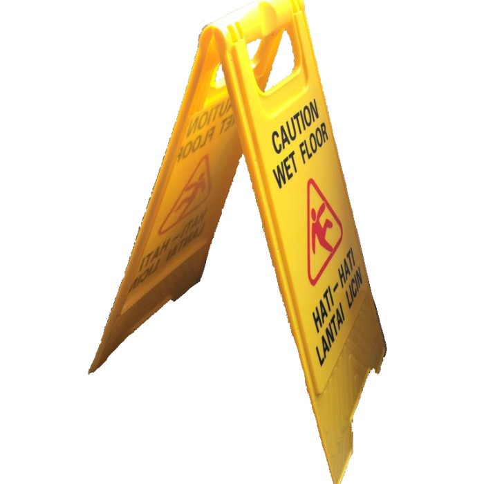 Jual FOLDABLE SIGNAGE / SIGN FLOOR / PAPAN PERINGATAN CAUTION WET FLOOR ...