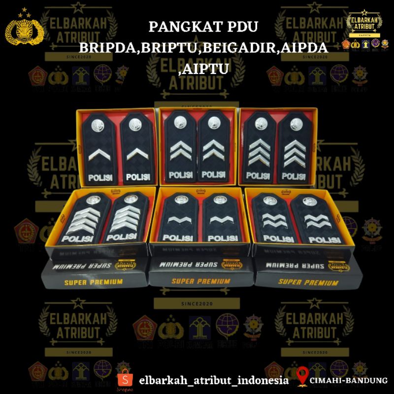 Jual PDU POLISI BRIPDA/BRIPTU/BRIGADIR/BRIPKA/AIPDA/AIPTU | Shopee ...