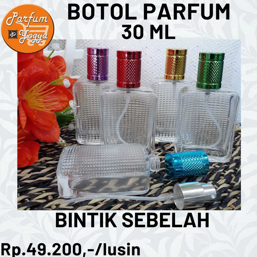 Jual BOTOL PARFUM SPRAY BINTIK SEBELAH 30 ML/PARFUM JOGJA /BOTOL KACA ...