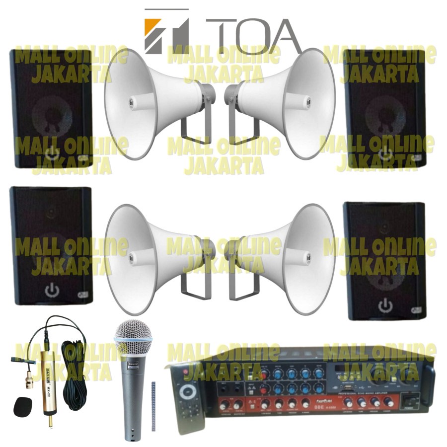 Jual Paket toa sound system masjid outdoor indoor original speaker corong | Shopee Indonesia