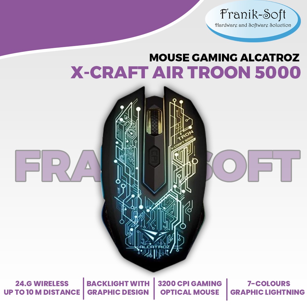 Jual Mouse Alcatroz X-Craft Air Tron 5000 Silent Wireless Gaming 3200 ...