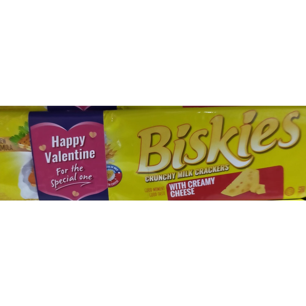 Jual Biskies Sandwich Cheese 96g Biskies Crackers Cheese 96 gram ...