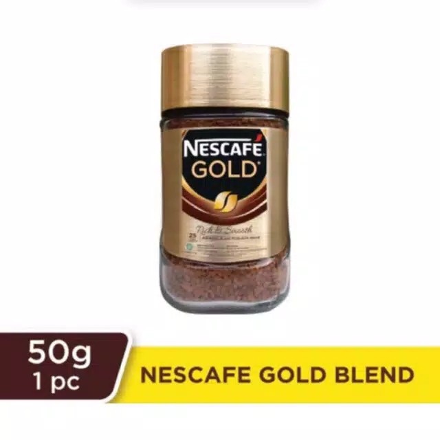 Jual Nescafe Gold Rich & Smooth Arabica and Robusta Blend 50gr 50 ...