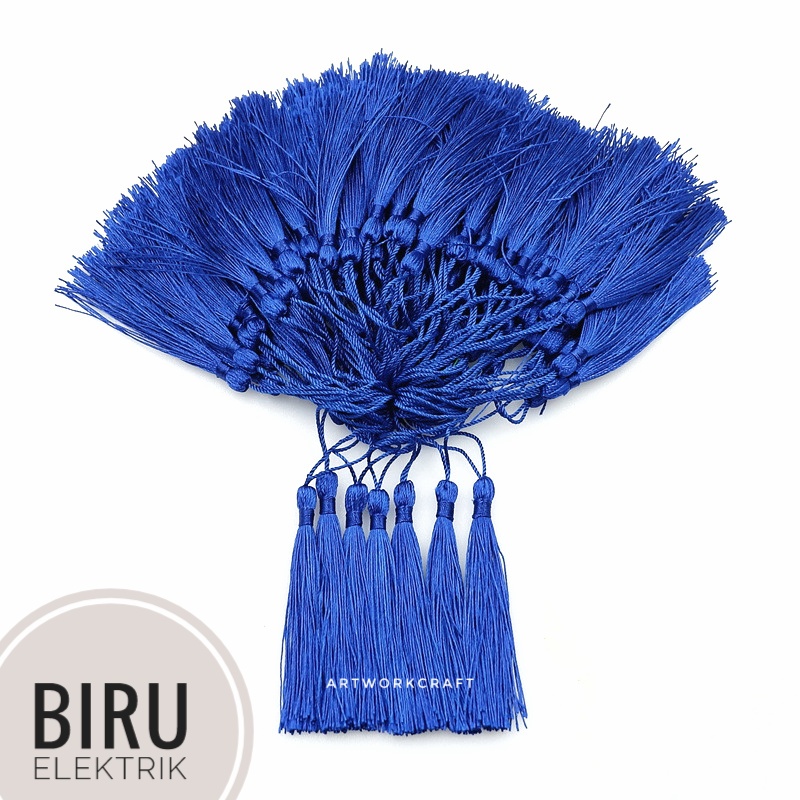 Jual Tassel Rumbai Kerajinan Tangan Warna Warni/ Gantungan hiasan tali ...