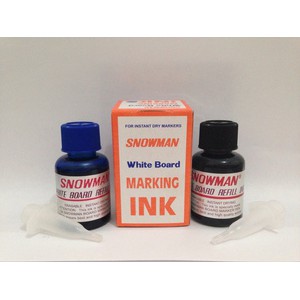 Jual Tinta snowman white board marking ink, refill tinta spidol snowman ...