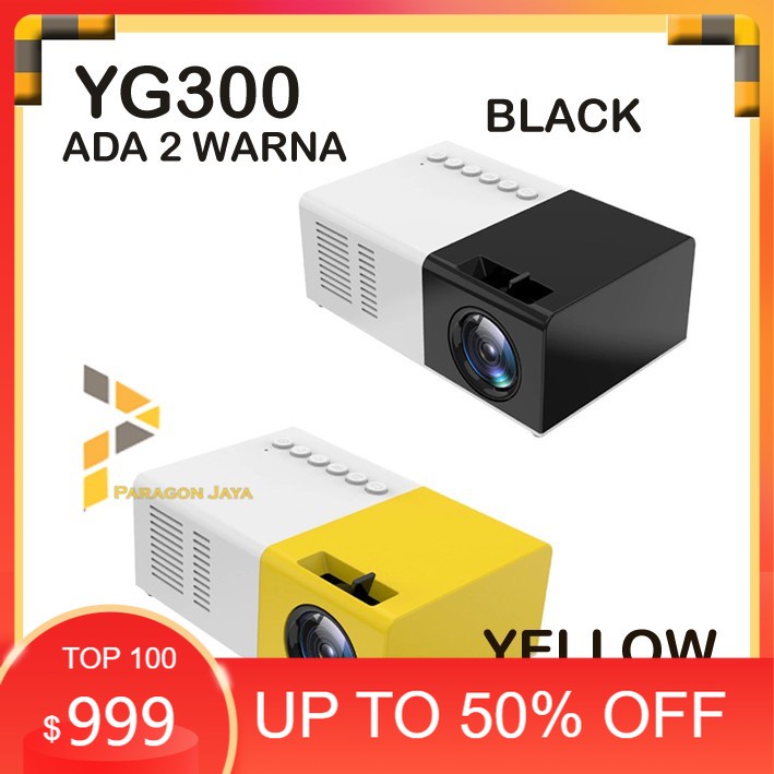 Jual Mini Proyektor LED YG300 / YG-300 / YG 300 LCD Portable Projector ...