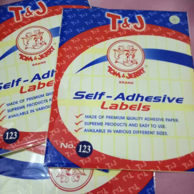 Jual Label T&J No 99 103 107 109 112 121 123 127 / Sticker Labels Undangan Tom & Jerry | Shopee ...